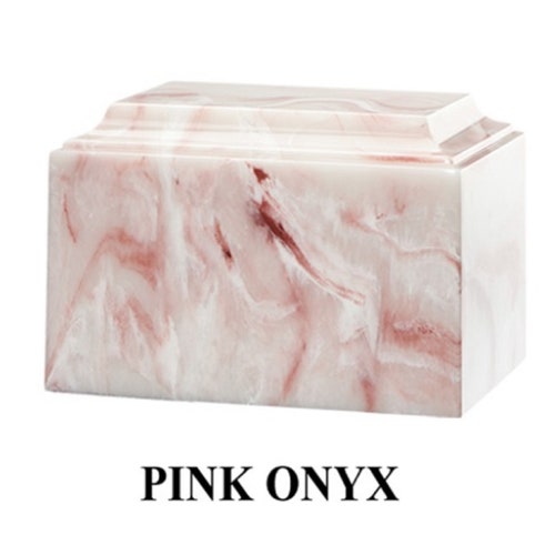 Stone Casket Natural Onyx With Cross Cremation Ashes Urn for - Etsy Canada