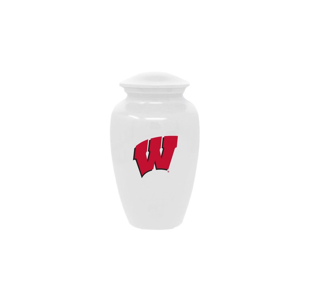 Wisconsin University Football Classic Urn - Etsy