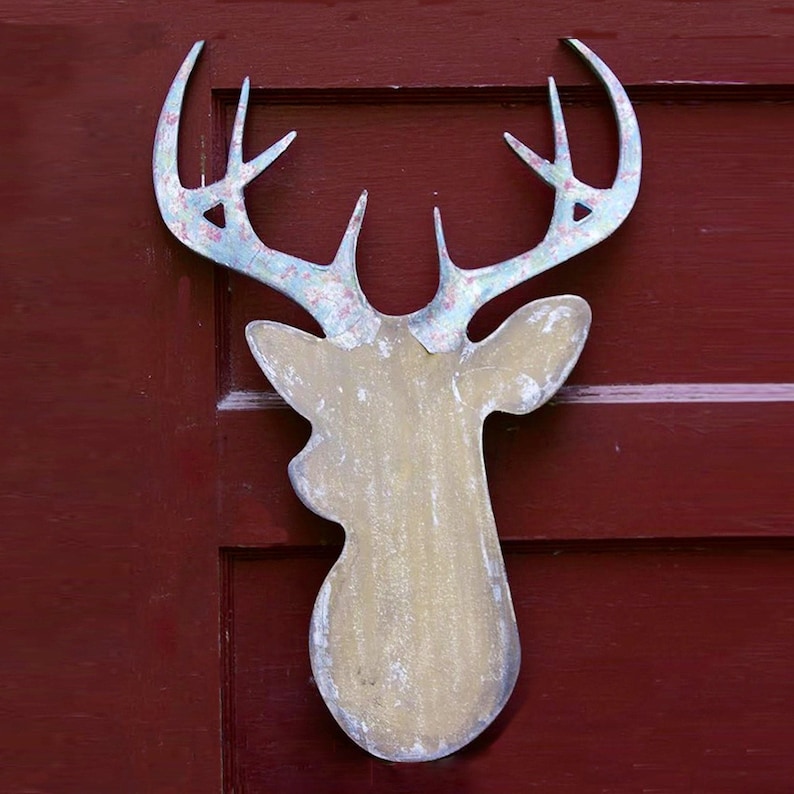 Deer Head 20 Wall Decor Wood Cutout Elk Head - Etsy
