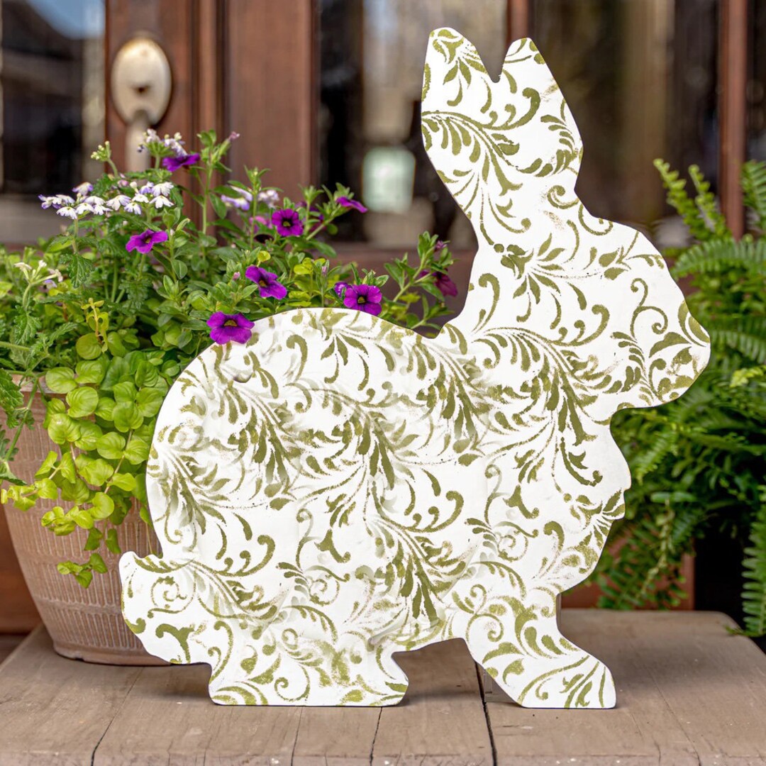 Side-view Bunny (18.5")* Unfinished* Easter* Spring Home Decor* Rabbit ...