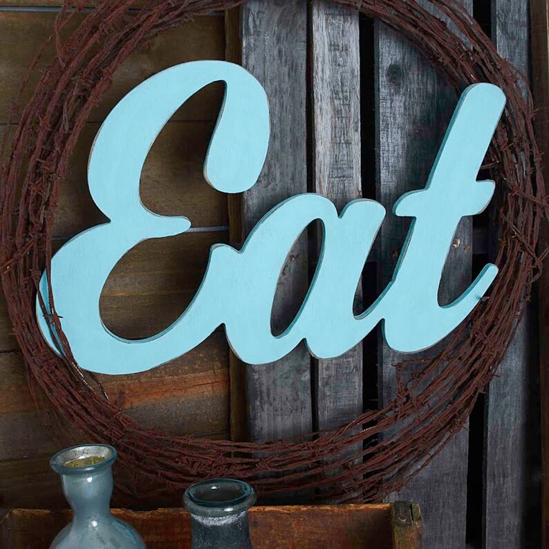 Eat Words Kitchen Dining Room Wood Holidays Sign Decor | Etsy