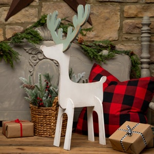 Standing Reindeer* Unfinished* Christmas Mantel* Craft* Winter* - Etsy