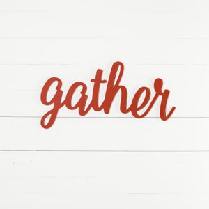 Gather* Words* Huge* Cursive* Wood* Holidays* Sign* Decor* DIY* Gift ...
