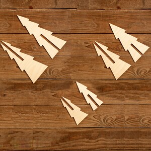 Unfinished Wooden Christmas Ornaments - Slotted Tree Table Decor ...