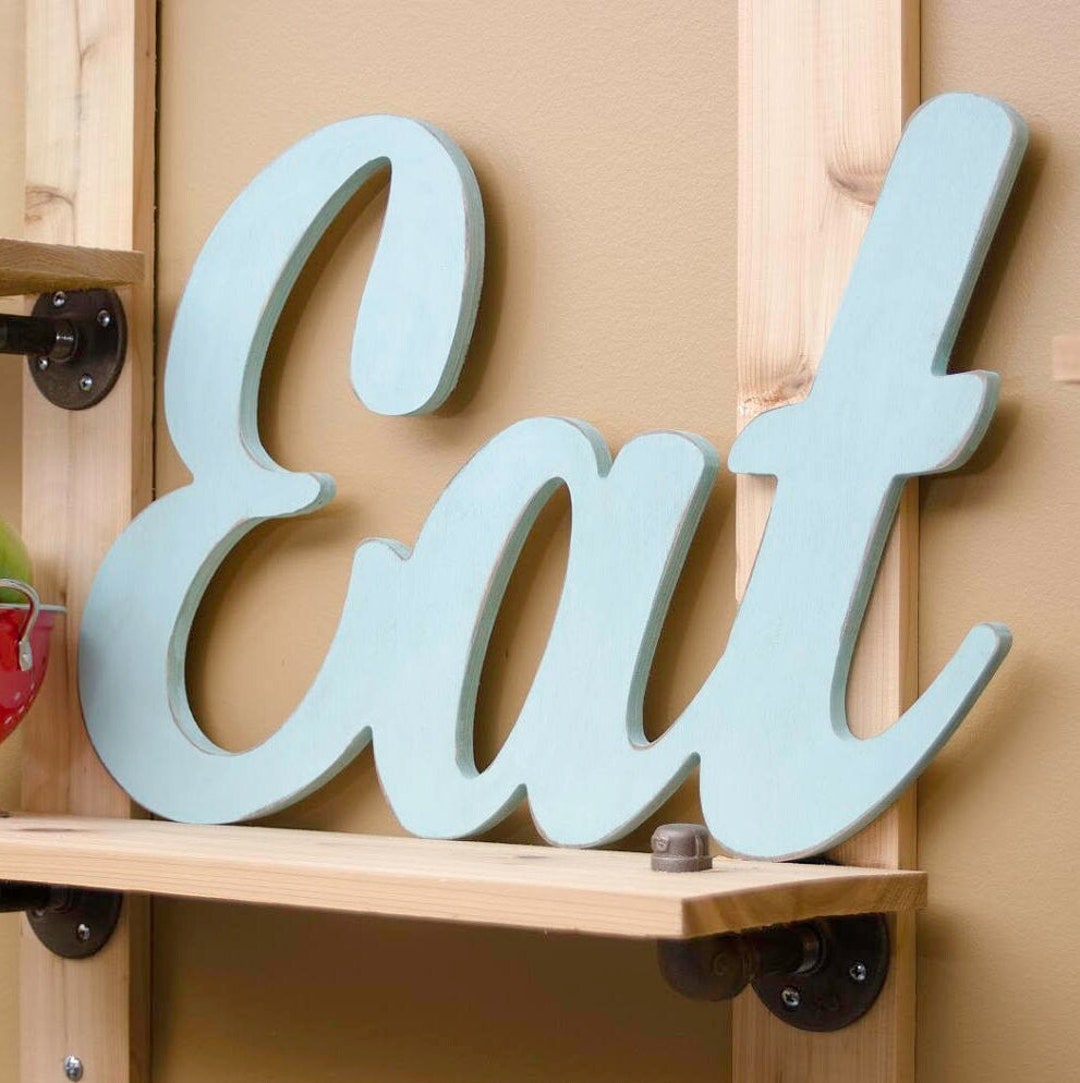 Unfinished Wood "eat" Sign, Kitchen & Dining Decor - Etsy