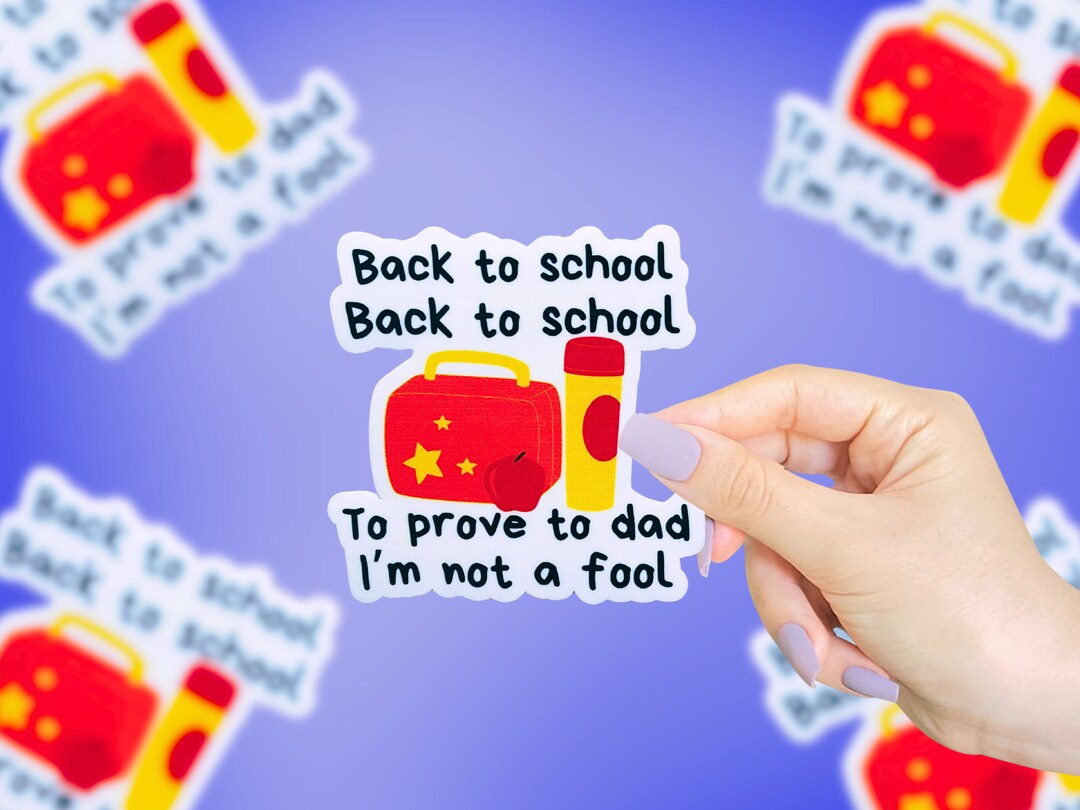 Back to School Sticker, Billy Madison Sticker, Funny Movie Quote ...