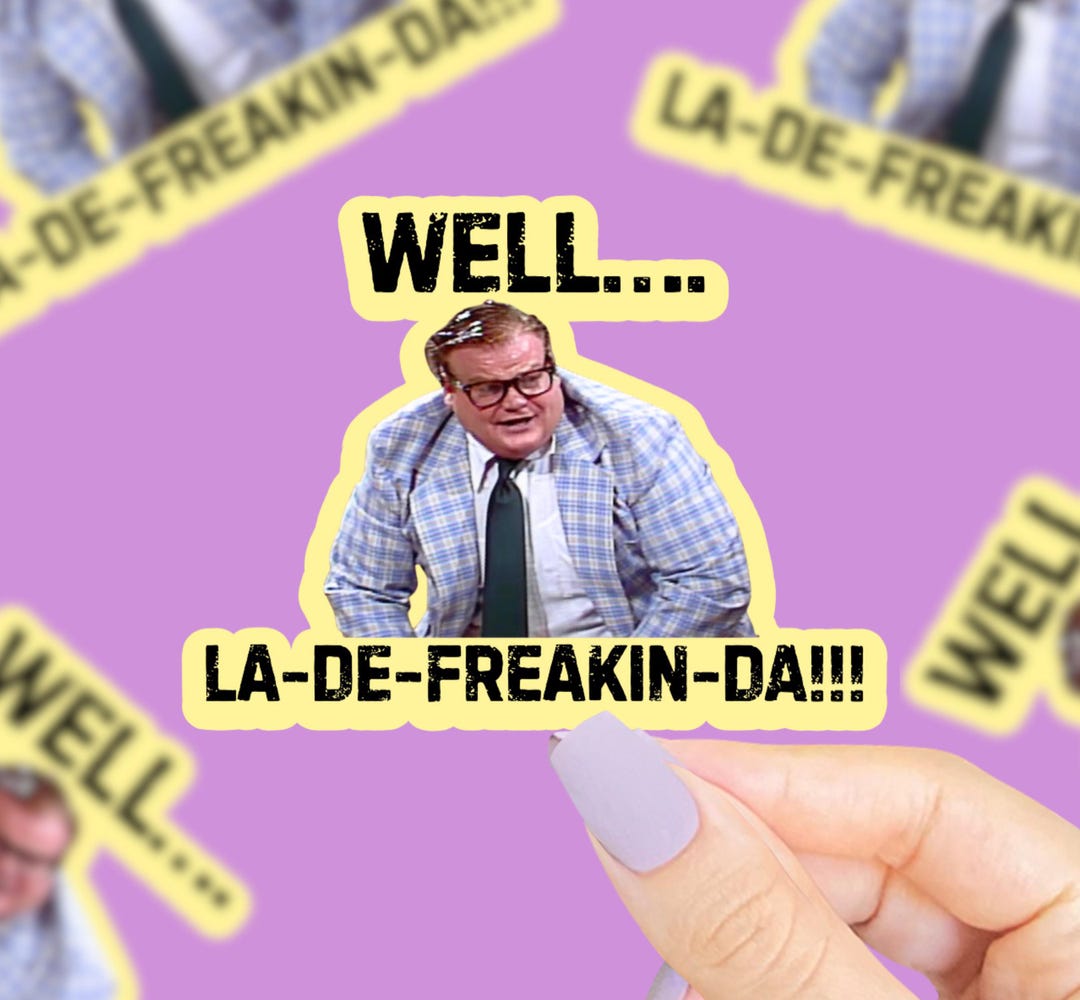 Matt Foley Sticker, Funny Quote Stickers, Chris Farley Stickers, Funny ...