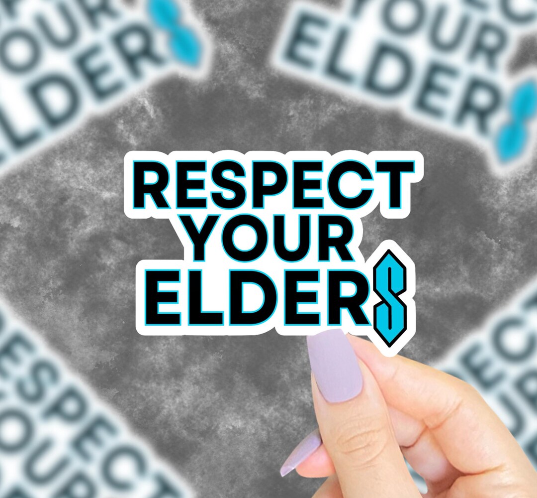 Respect Your Elders Sticker, 90s Stickers, 90s Decal, 90s Nostalgia ...