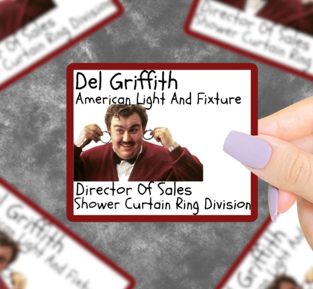 Del Griffith Business Card Sticker, John Candy, 80s Nostalgia, 80s ...