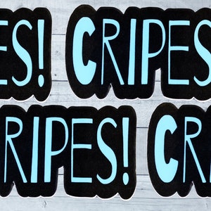 Cripes Sticker, Funny Sayings, Funny Stickers, Dumb and Dumber, 90s ...