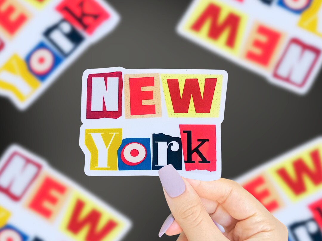 New York Sticker, NY Sticker, City Sticker, State Sticker, New York ...