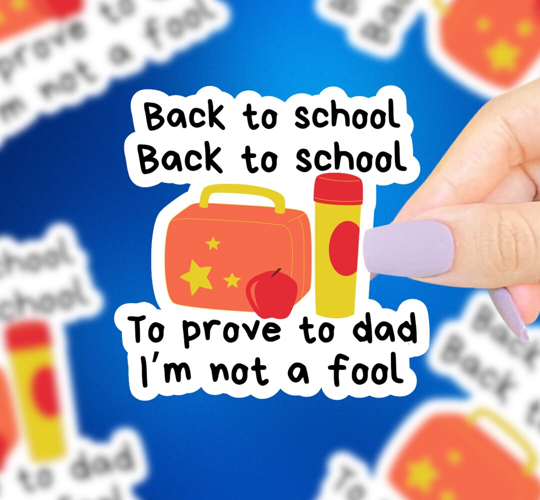 Back to School Sticker, Billy Madison Sticker, Funny Movie Quote ...