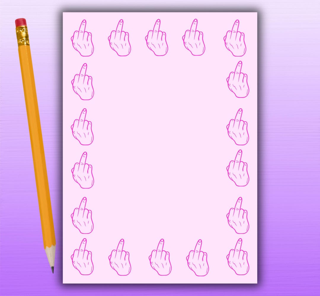 Middle Finger Notepad, Funnt Notepad, Funnt Memo Pad, Funny Office ...
