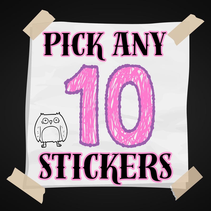 Variety Pack Small Stickers - Etsy