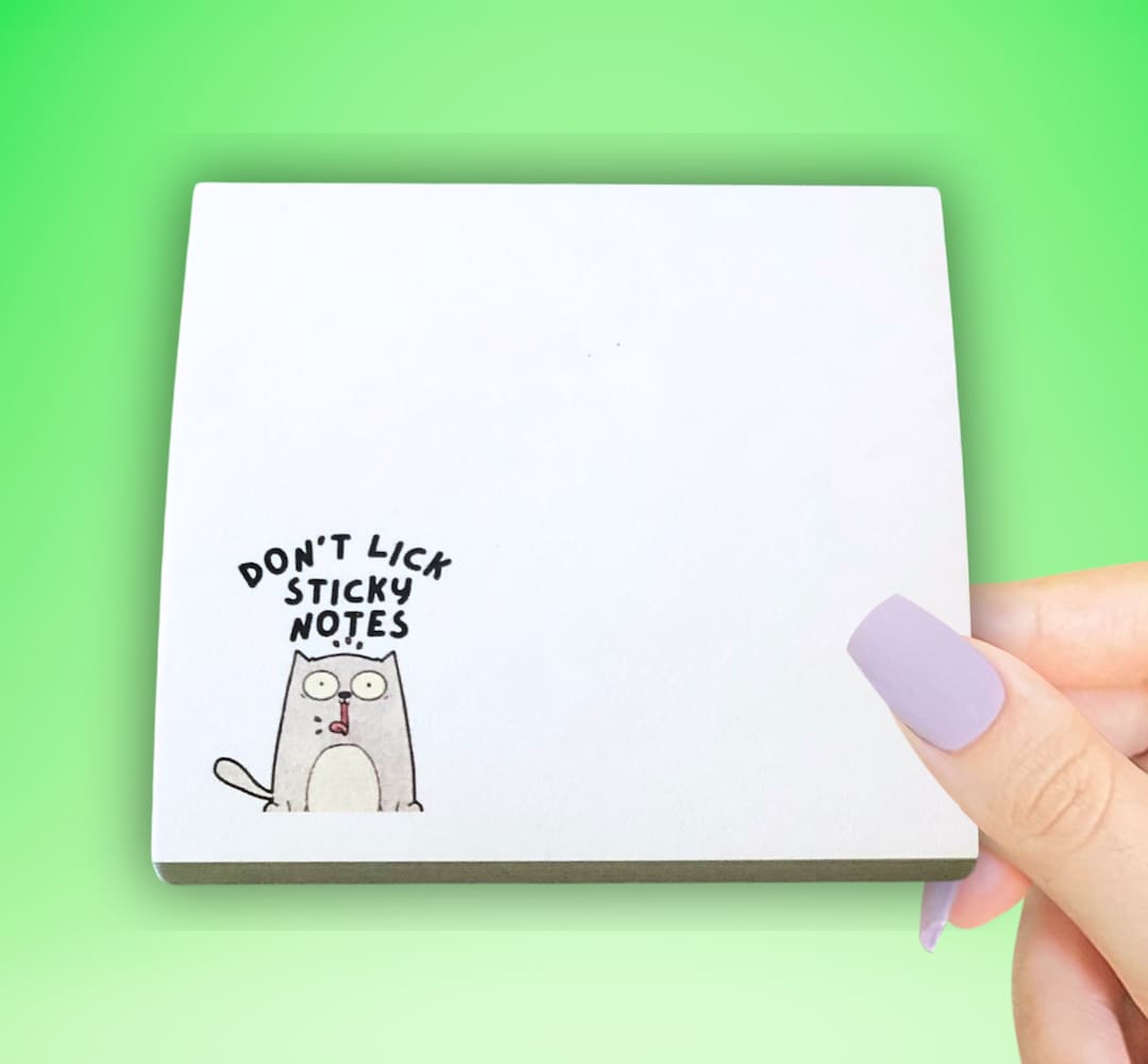 Don’t Lick Sticky Notes Post It Notepad, Funny Sticky Notes, Funny Post ...