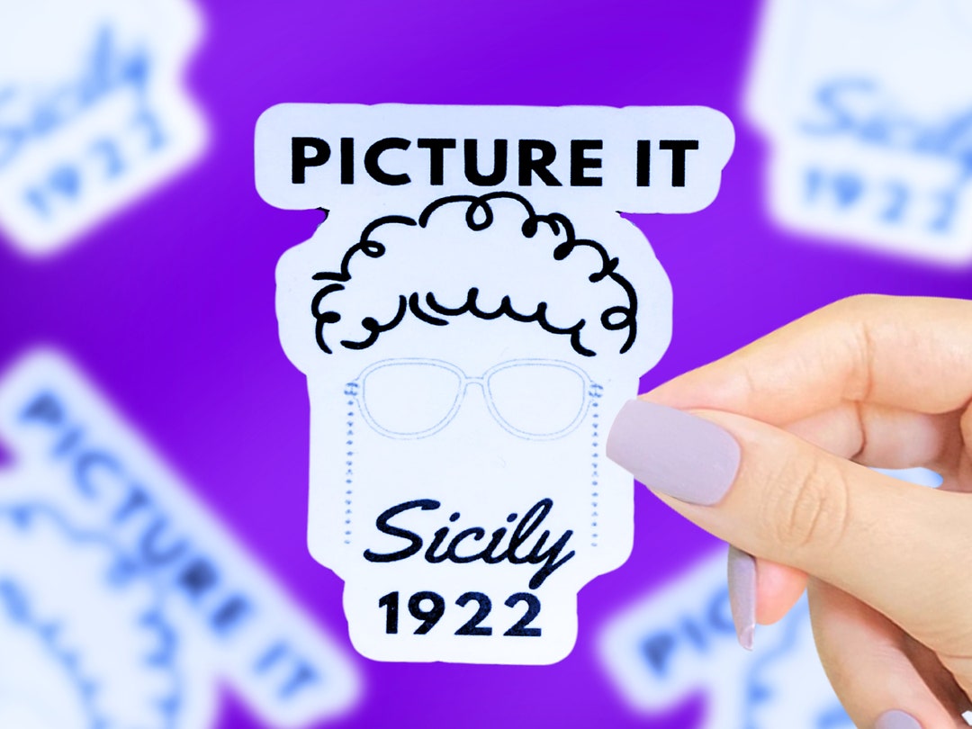 Picture It Golden Girls Sticker, Sophia Sticker, Golden Girls, 80s ...
