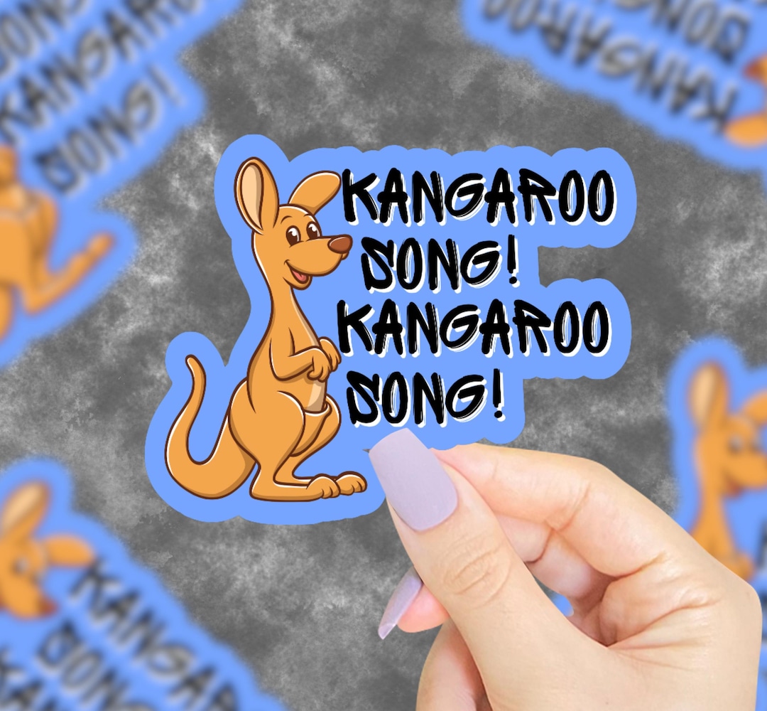 Kangaroo Song Sticker, Big Daddy, Funny Movie Quote Stickers, Funny ...