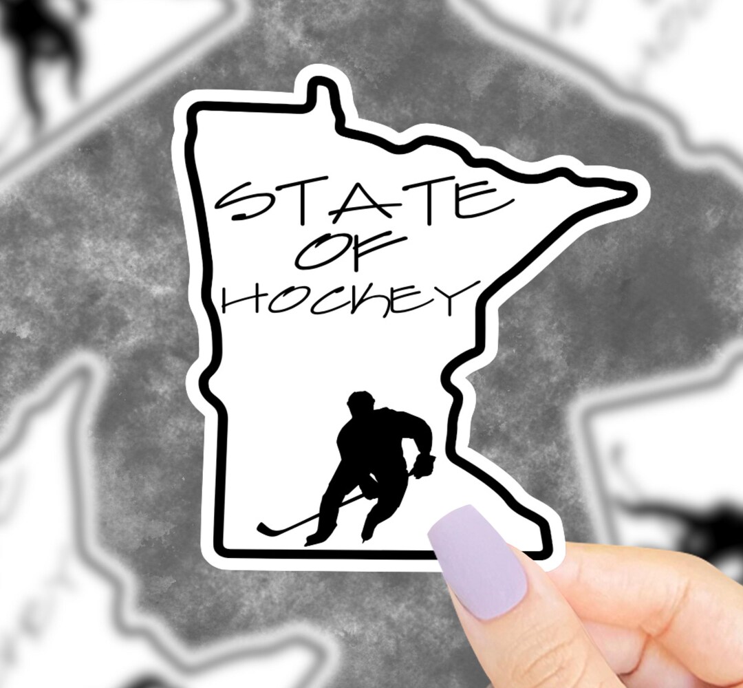 Mn State of Hockey Sticker, MN Local Sticker, Hockey Sticker, Hockey ...