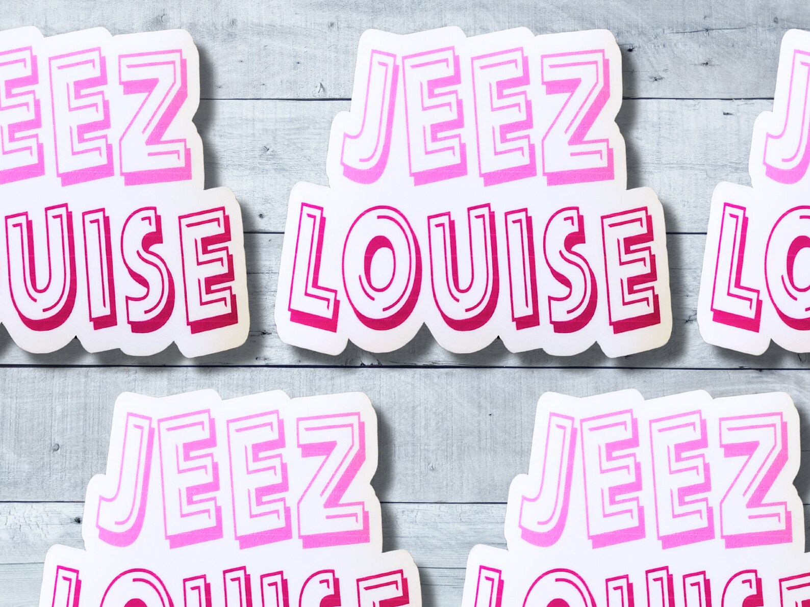 Jeez Louise Sticker, Funny Saying Sticker, Midwest Saying, Relatable ...