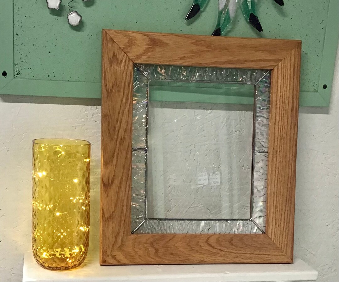 Stained Glass Oak Photo Frame: 8x10 Special Occasion Decor - Etsy