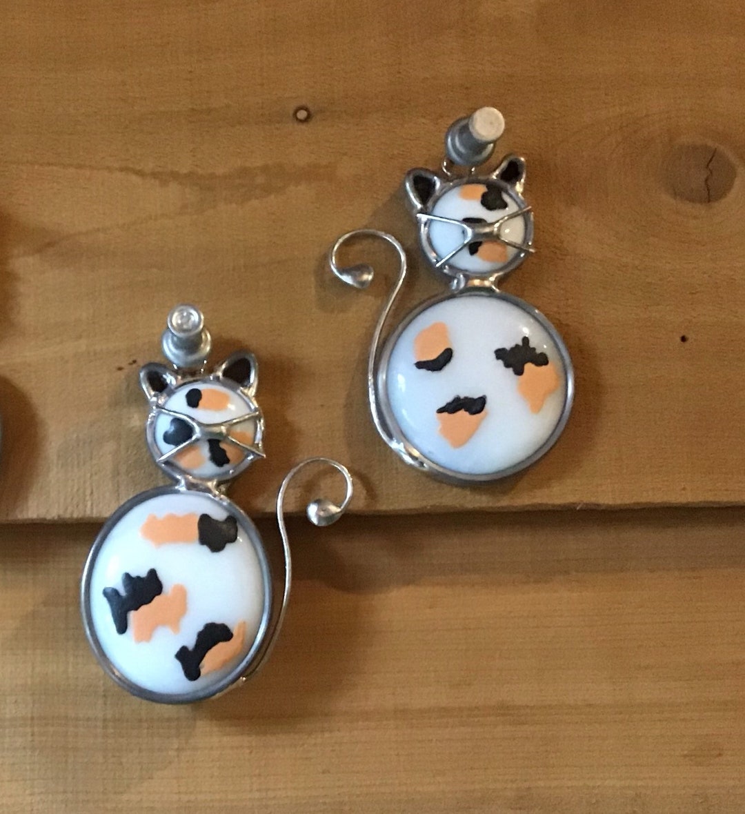 Glass Calico Cat Nugget Critter: Ornament, Gift Tag, Charm - Etsy