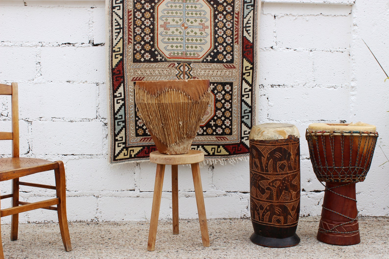 Vintage Goat Skin Drum-authentic Tribal-african Djembe-folk - Etsy