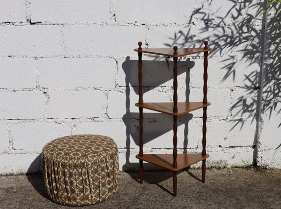French Vintage Formica Corner Shelf Wall Shelf Bookshelf - Etsy