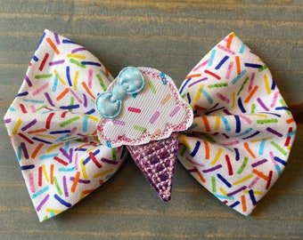 Ice Cream Hair Bow | Etsy