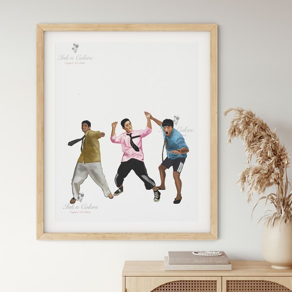 3 Idiots Poster - Etsy