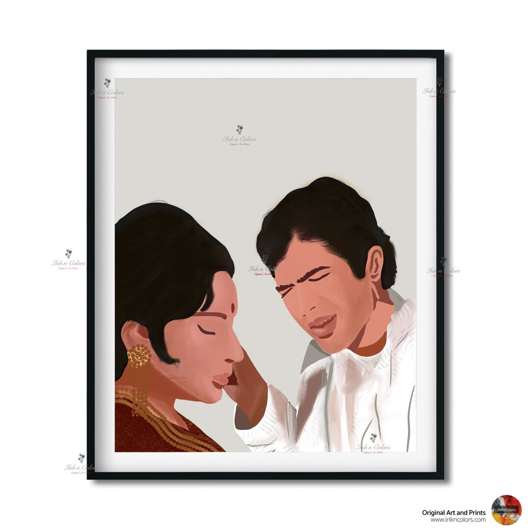 Bollywood Art,pushpa, Movie Poster,indian Films,wall Decor,desi Art ...