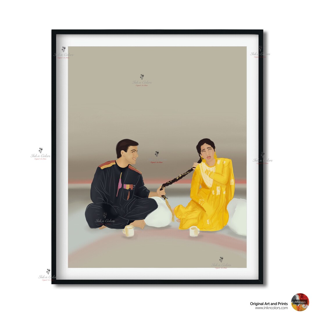 Bollywood Art,hahk,movie Poster,indian Films,wall Decor,desi Art Print ...