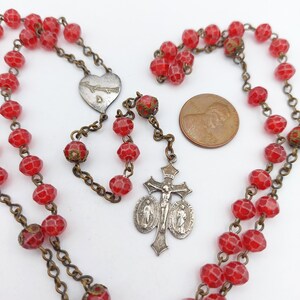 Vintage Chaplet of the Precious Blood of Jesus Red, Faceted, Plastic ...