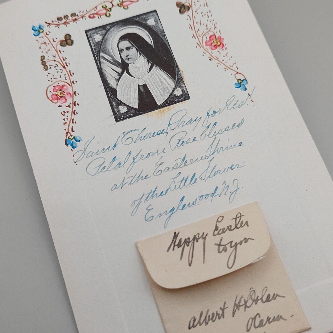 St Thérèse of Lisieux Blessed Rose Petal From Little Flower Shrine ...