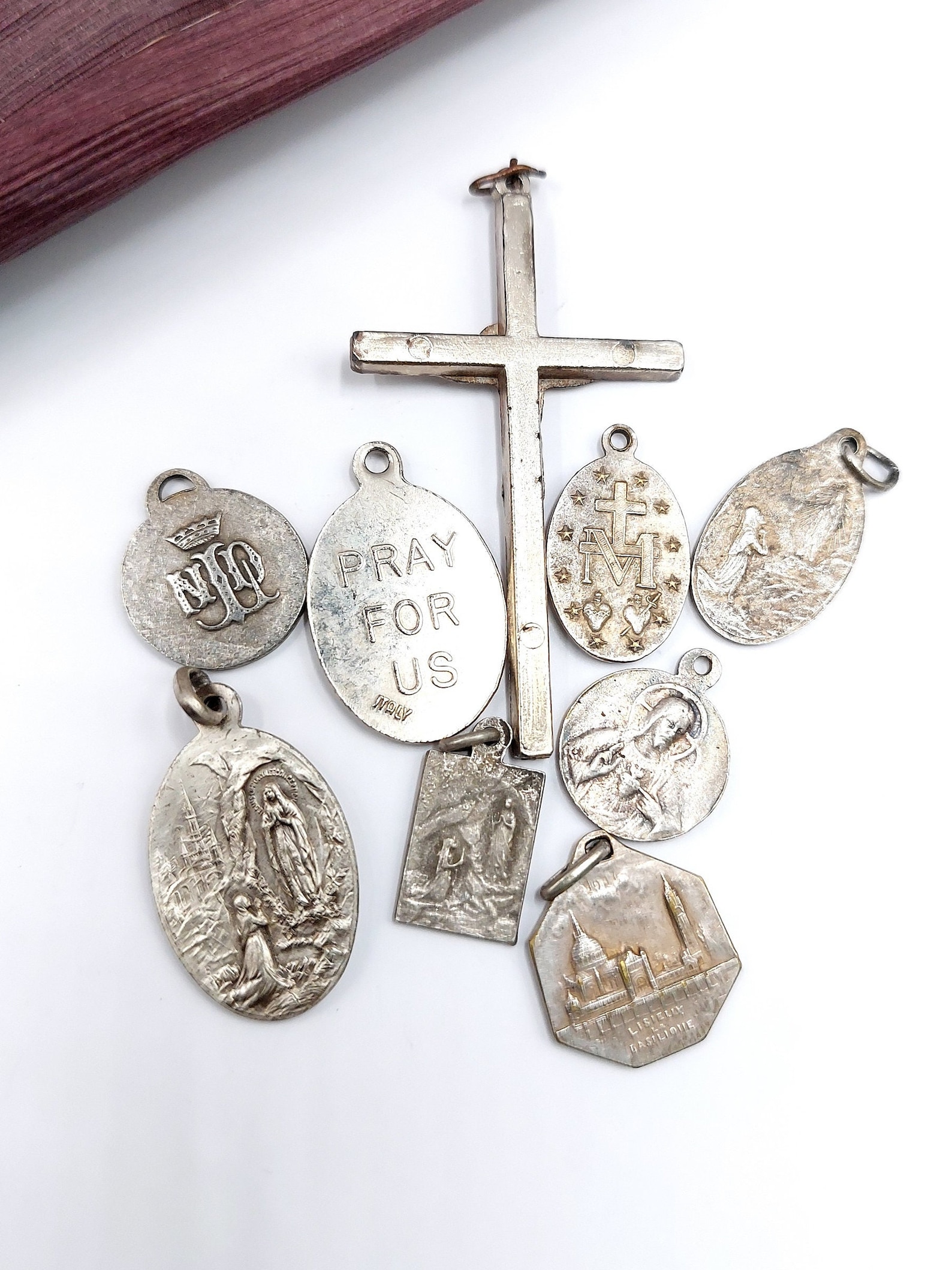 Vintage Catholic Mixed Medal LOT Mary Saints Our Lady - Etsy