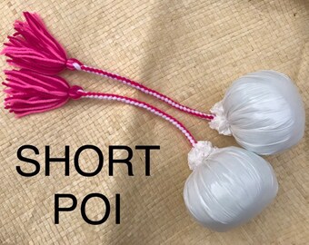 Maori SHORT POI Balls Black Turquoise & Hot Pink | Etsy