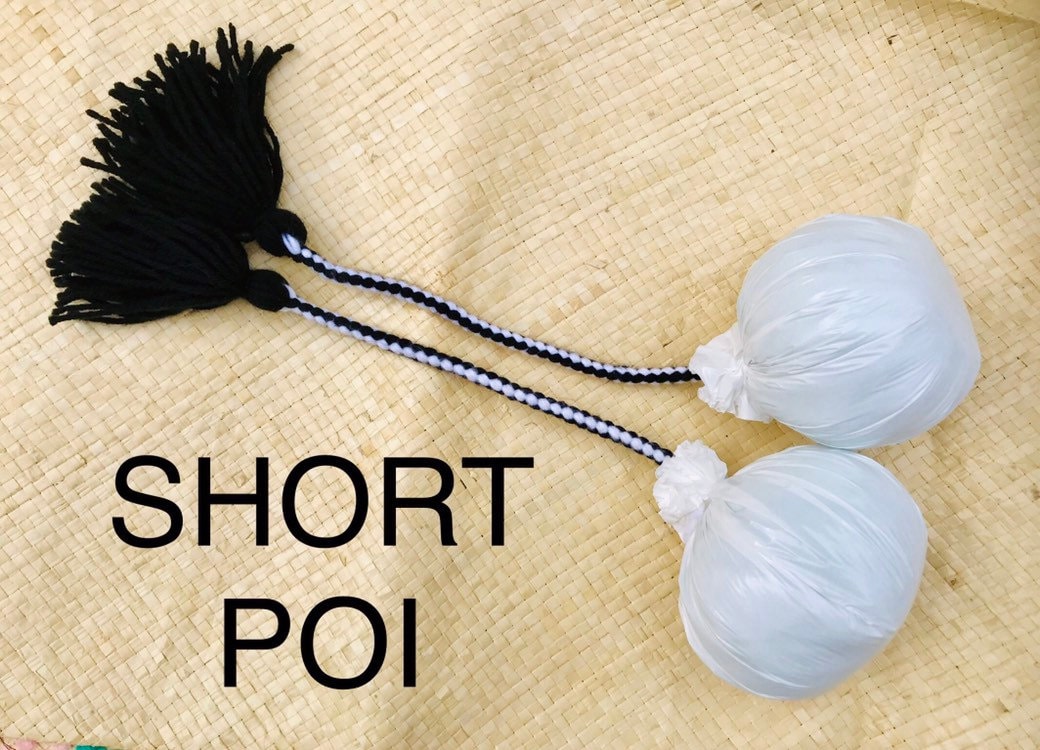 Maori SHORT POI Balls - Black & White - Etsy