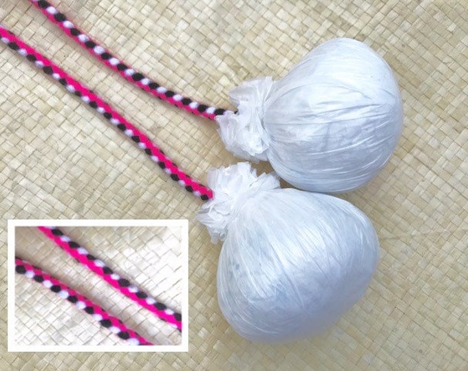 Maori Poi Balls Hot Pink, Black & White - Etsy