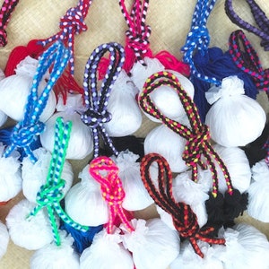 Maori Poi Balls - Blue, Red & White "manu Samoa" Theme - Etsy