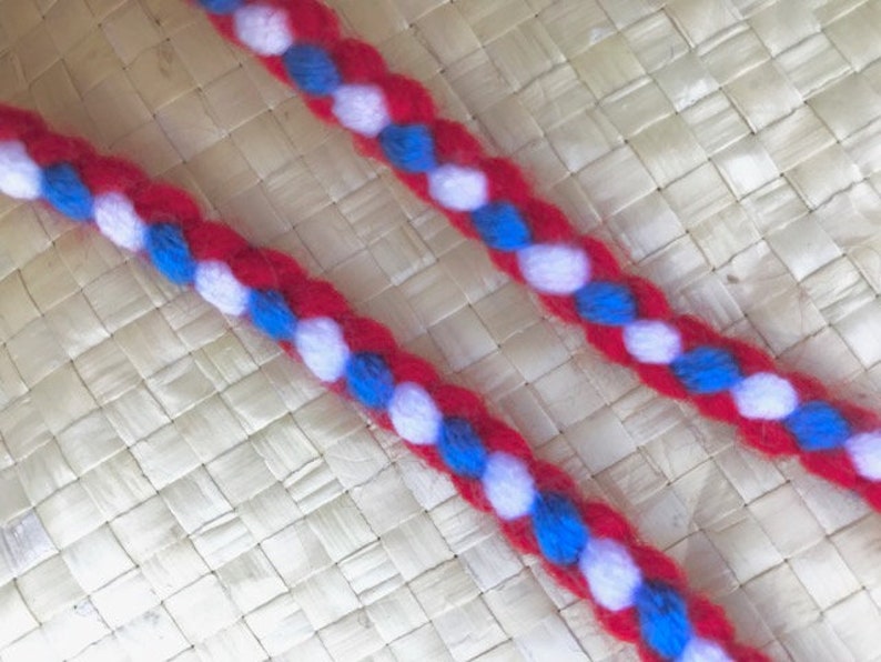 Maori Poi Balls - Red, Blue & White "samoa" Theme - Etsy