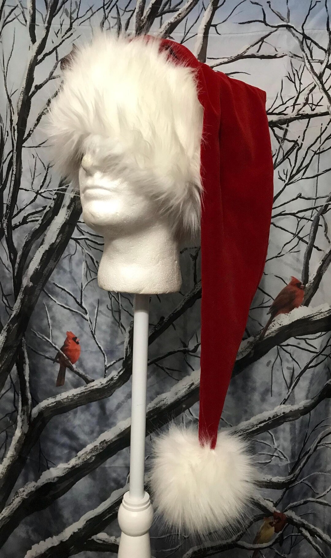 Custom Made Santa Hat With Removable Fur - Etsy