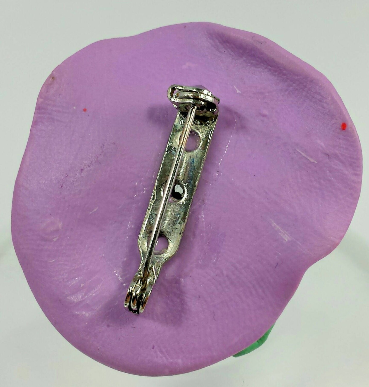 Tulip Polymer Clay Brooch Pin Whimsical Flower Jewelry Red Purple Mixed ...