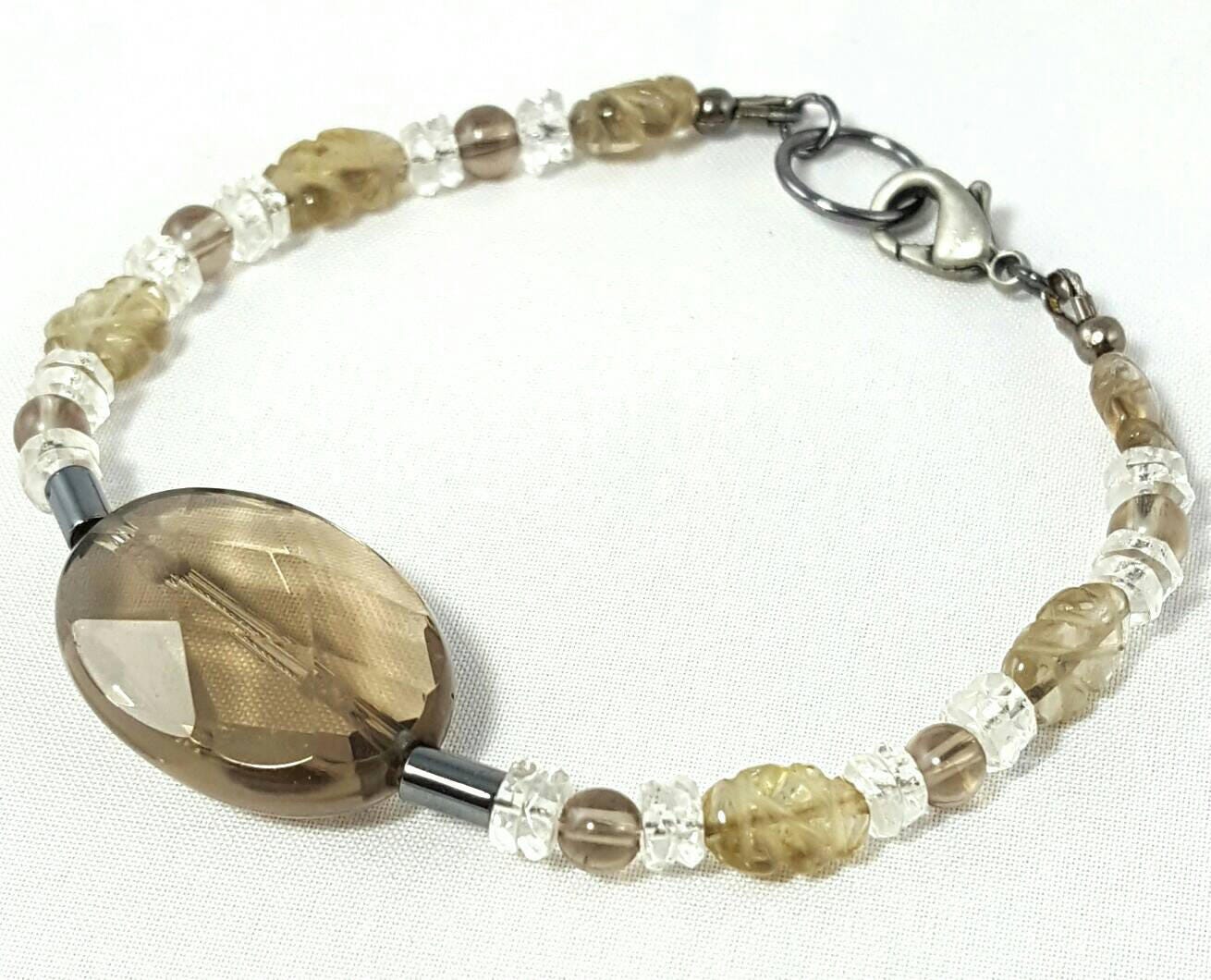 Glass Crystal Beaded Bracelet Sparkly Jewelry Handmade Gift - Etsy