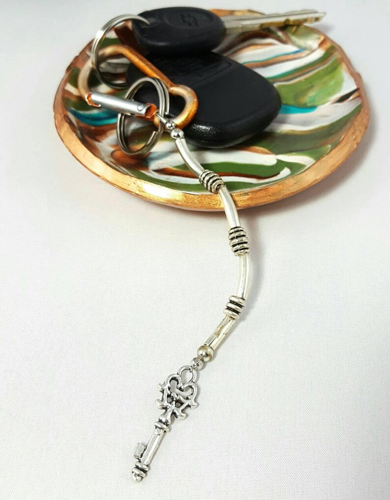 Key Keychain Key Holder Purse Tag Backpack Tag Zipper Pull Handmade ...