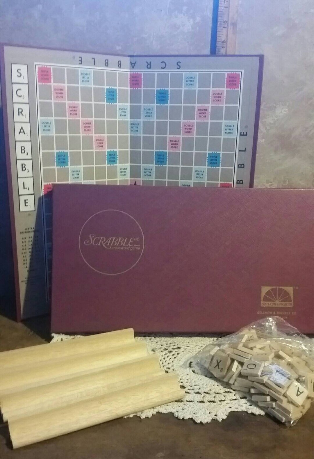 Vintage Scrabble Game Board Game Family Night Bs5818 - Etsy