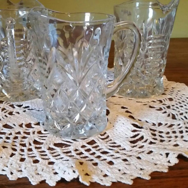 Small Glass Pitcher - Etsy
