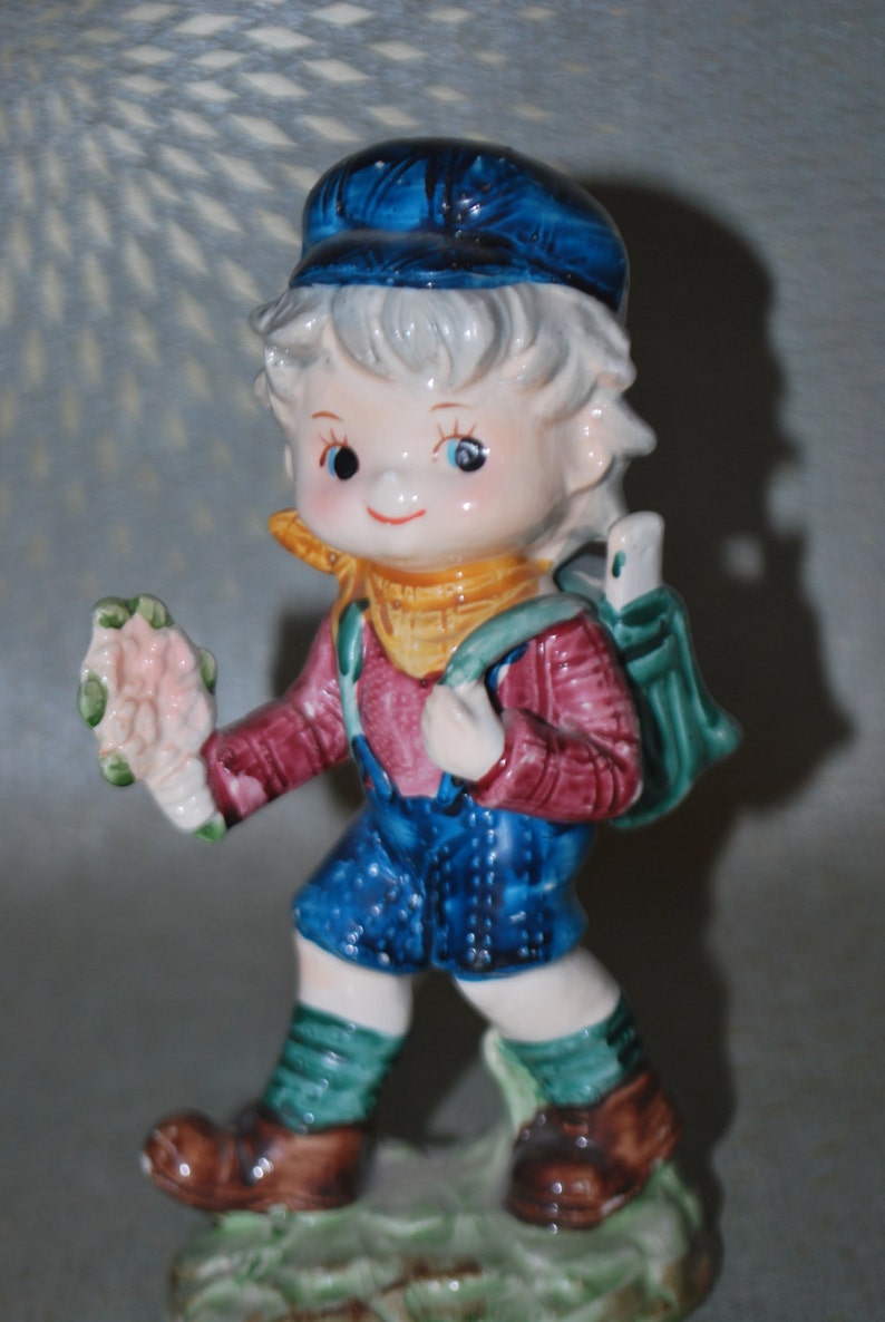 Little Boy Figurine Flowers for Teacher | Etsy