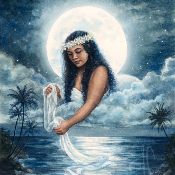 Moon Goddess Art - Etsy