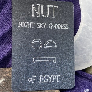Nut Nuit Goddess Prayer Card | Egyptian Night Primordial Sky Altar ...
