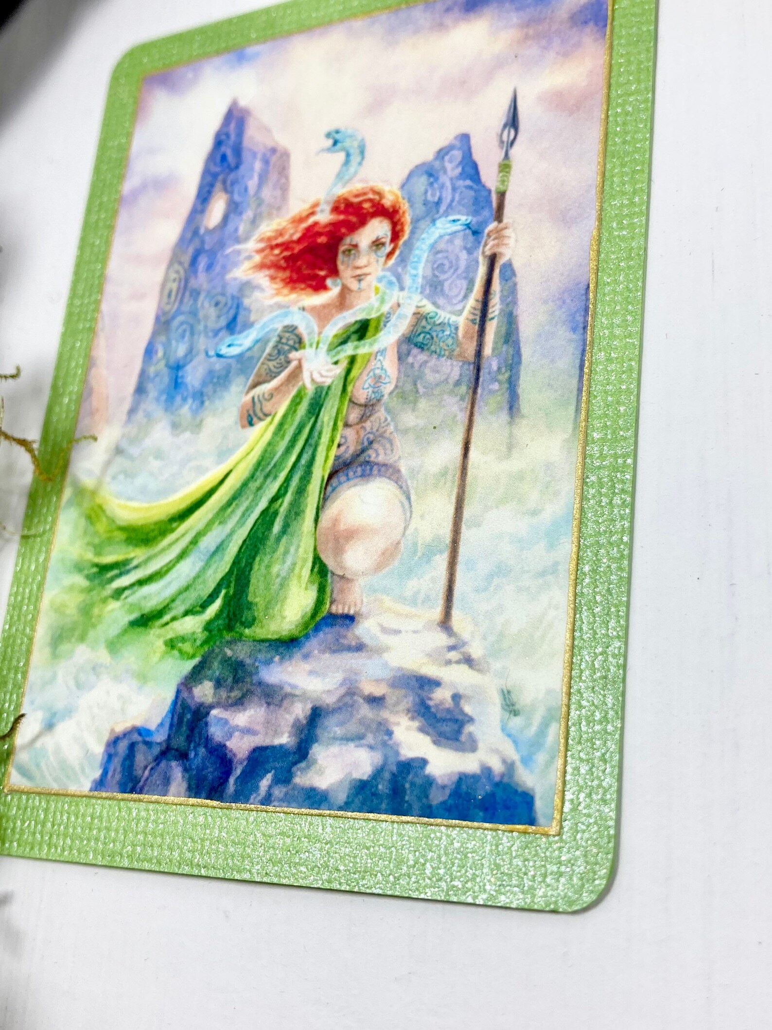 ACEO Art Card Celtic Goddess Corchen Corra Irish Gods Small | Etsy