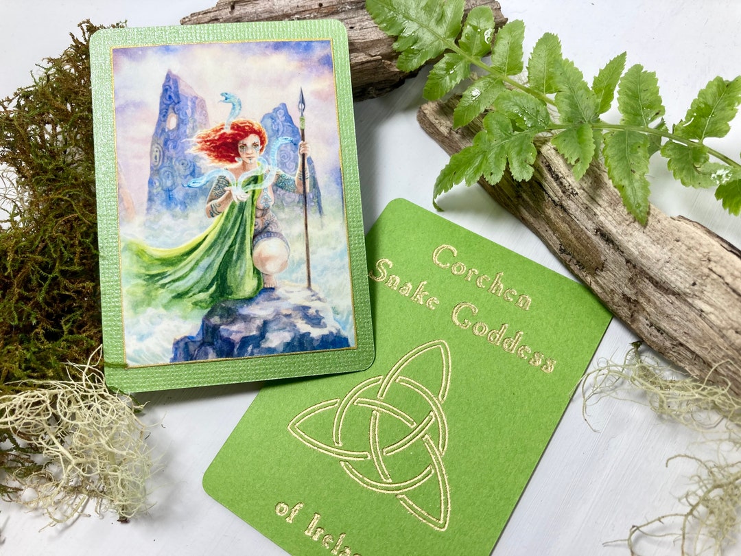 ACEO Art Card Celtic Goddess Corchen Corra | Irish Gods Small Painting ...